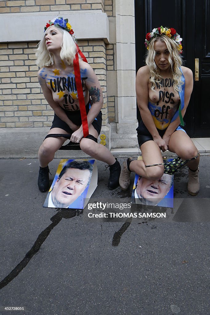 Leader Of Ukrainian Feminist Protest Group Femen Inna Shevchenko And