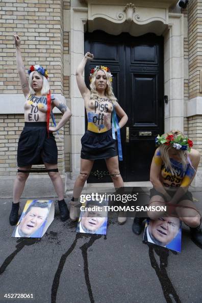 Leader Of Ukrainian Feminist Protest Group Femen Inna Shevchenko And