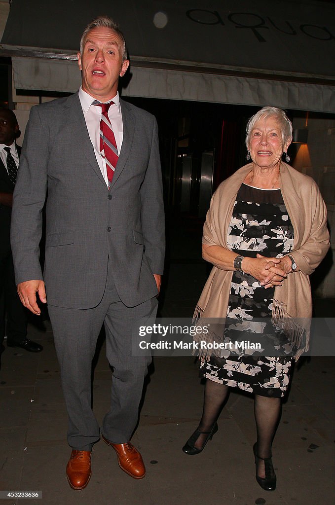 Greg Davies Attending The Inbetweeners 2 Aftershow Party At Aqua On