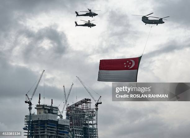 Singapore National Flag Photos And Premium High Res Pictures Getty Images