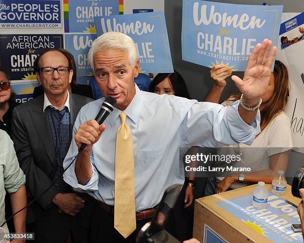 42 Charlie Crist Opens Campaign Office In Florida Photos And High Res