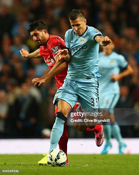 Jovetic Manchester City Photos And Premium High Res Pictures Getty Images