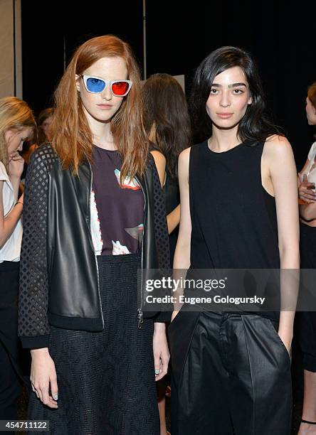 Rebecca Minkoff Backstage And Front Row Spring 2014 Mercedes Benz