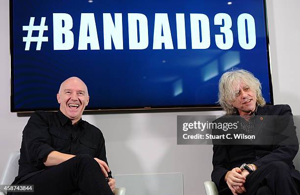 781 Bob Geldof Midge Ure Photos And High Res Pictures Getty Images