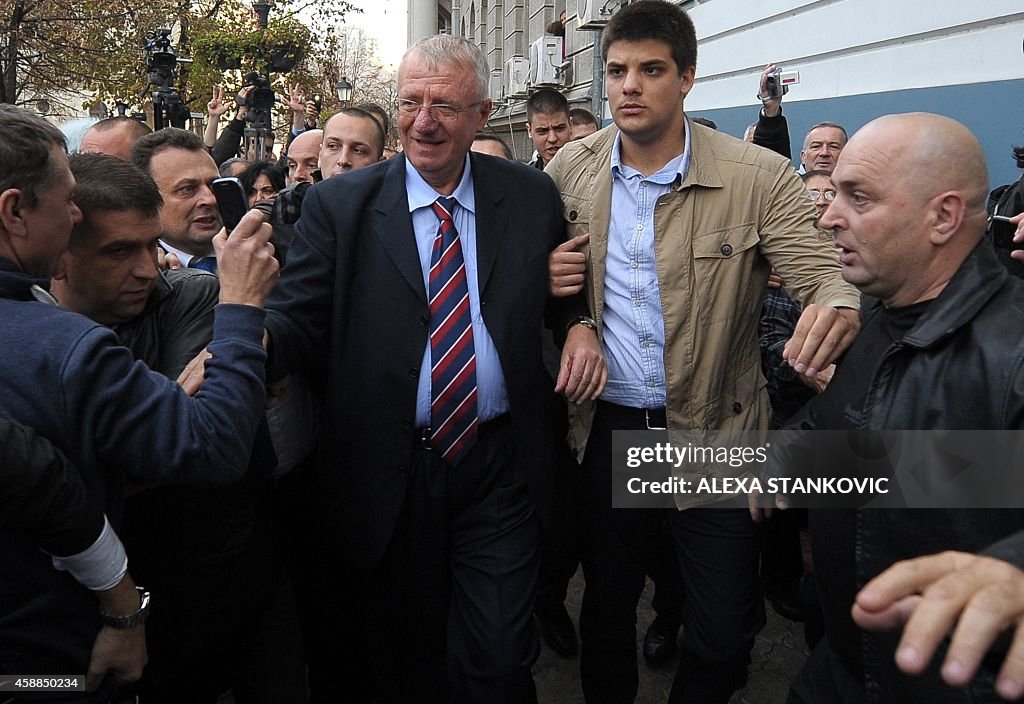 Serbian Nationalist Vojislav Seselj Supported By His Son Aleksandar News Photo Getty Images