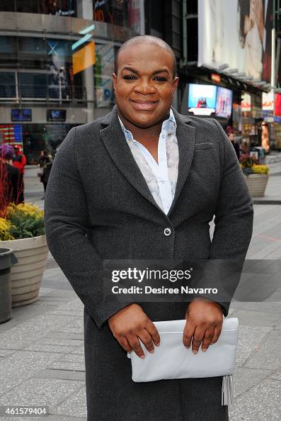 Tv Personality Derek J Poses Outside After Ringing The Nasdaq Opening News Photo Getty Images