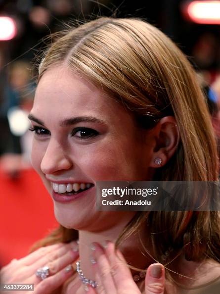 Lilly James Attends Cinderalla Premiere During The 65th Berlin