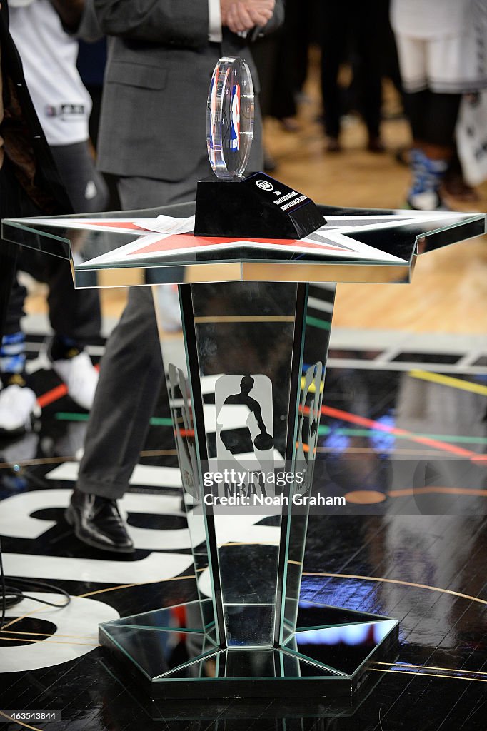 The 2015 Kia All Star Game Most Valuable Player Trophy Following The