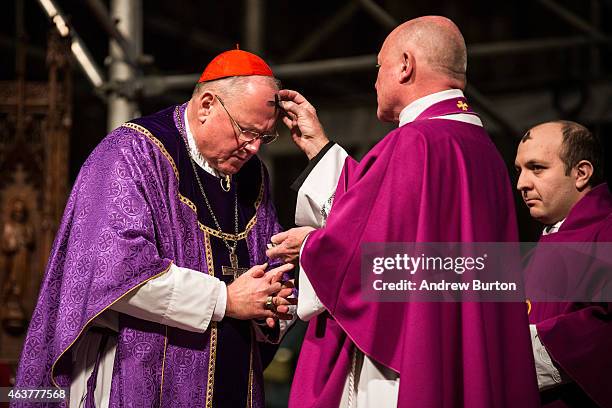 New Yorks Cardinal Timothy Dolan Celebrates Ash Wednesday Mass Photos