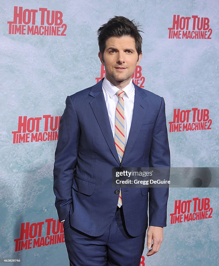 Actor Adam Scott Arrives At The Los Angeles Premiere Of Hot Tub Time News Photo Getty Images