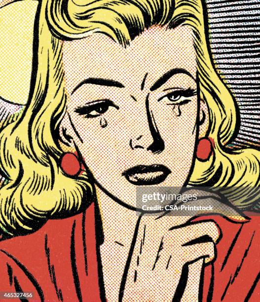 Pop Art Woman Sad Photos And Premium High Res Pictures Getty Images