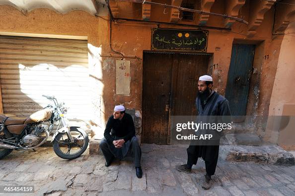 Algerian Men From The Mozabites Community A Berber Minority Group