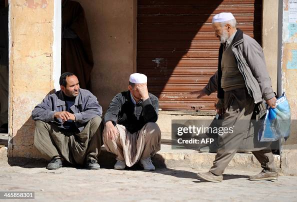 Algerian Men From The Mozabites Community A Berber Minority Group