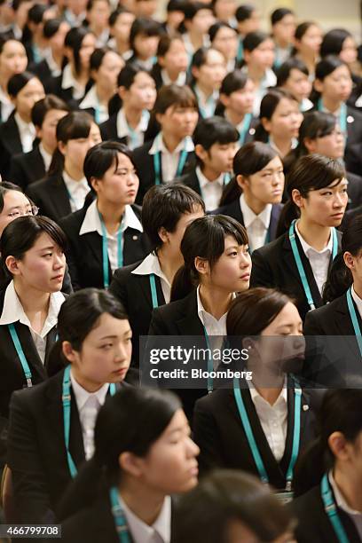 46 Seven I Holdings Co New Employees Attend Initiation Ceremony Stock