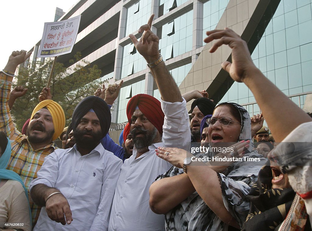 Victims Protest Against The Clean Chit Given By Cbi To 1984 Anti Sikh
