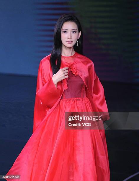 Lin Chi Ling Shows At Ranfan Collection Show During China Fashion Week A W Day Photos And