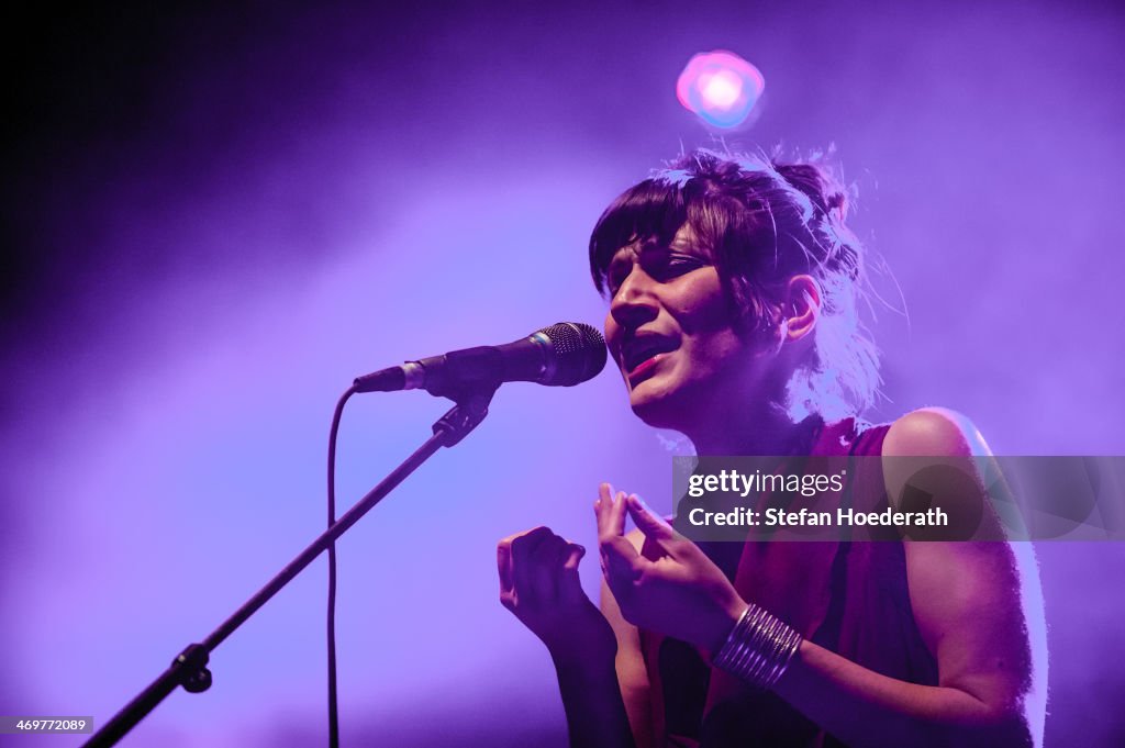 Singer Alin Coen of Alin Coen Band performs live during a concert at ... Singer Alin Coen of Alin Coen Band performs live during a concert at ...