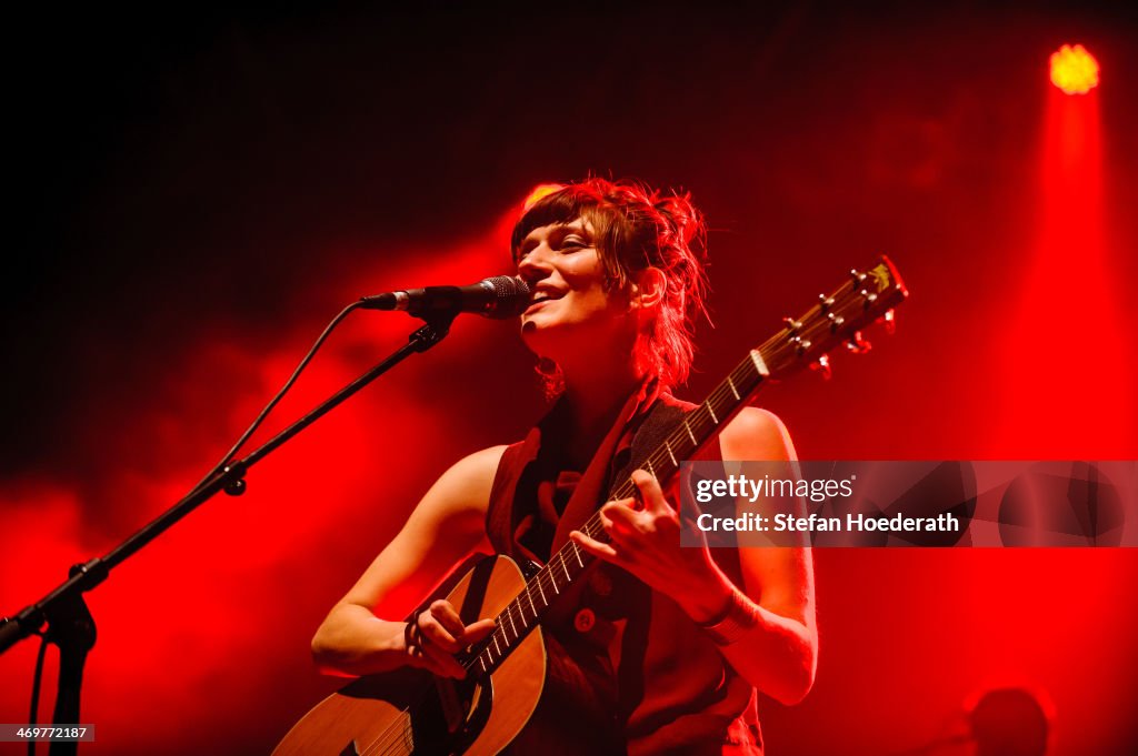 Singer Alin Coen of Alin Coen Band performs live during a concert at ... Singer Alin Coen of Alin Coen Band performs live during a concert at ...