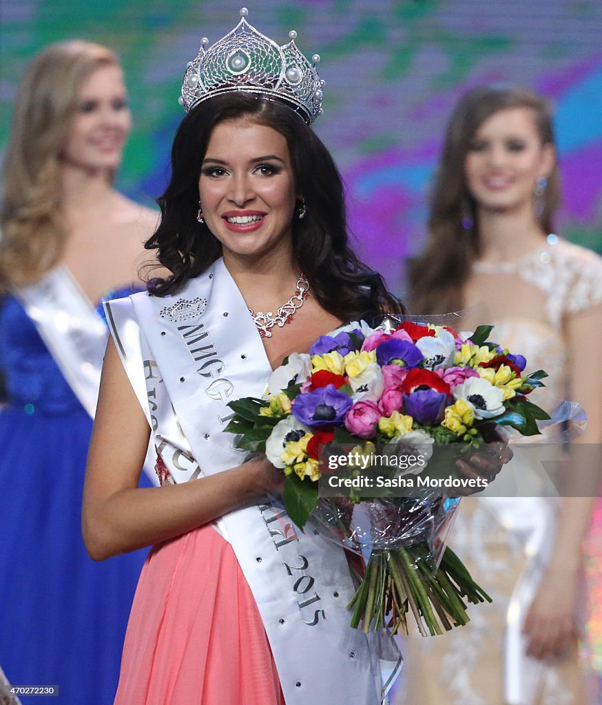 Miss Russia 2015 Sofia Nikitchuk From Yekaterinburg Performs During