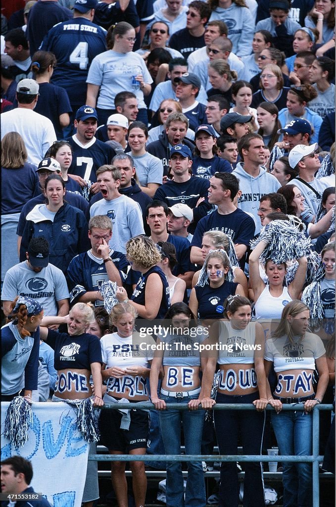Penn State Nittany Lions Fans Cheer Against The Iowa Hawkeyes In