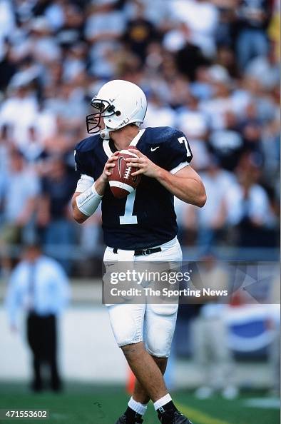 Zack Mills Of The Penn State Nittany Lions Drops Back To Pass Against