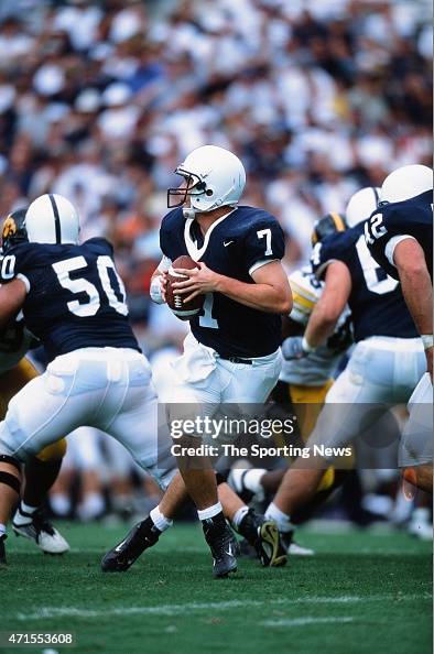 Zack Mills Of The Penn State Nittany Lions Drops Back To Pass Against