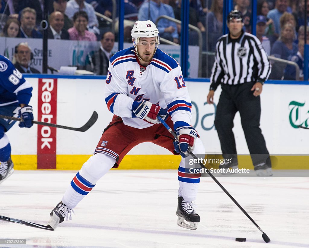 Kevin Hayes Of The New York Rangers Against The Tampa Bay Lightning