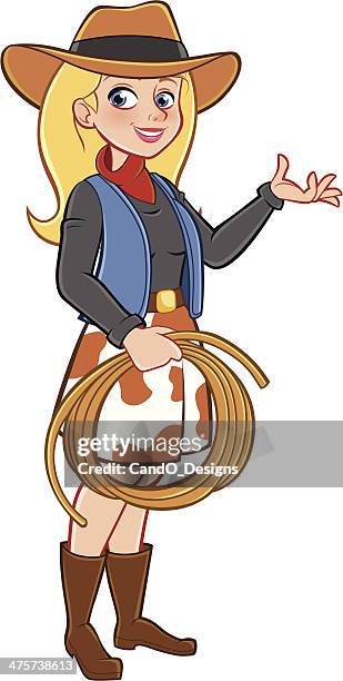 Cartoon Cowgirl High Res Illustrations Getty Images