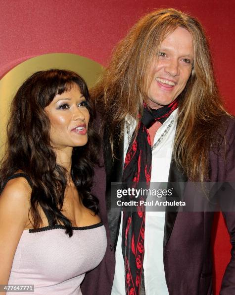 Rock Singer Sebastian Bach Amd His Wife Model Minnie Gupta Attend The