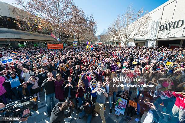 Marriage Equality Rally In Canberra Photos And Premium High Res