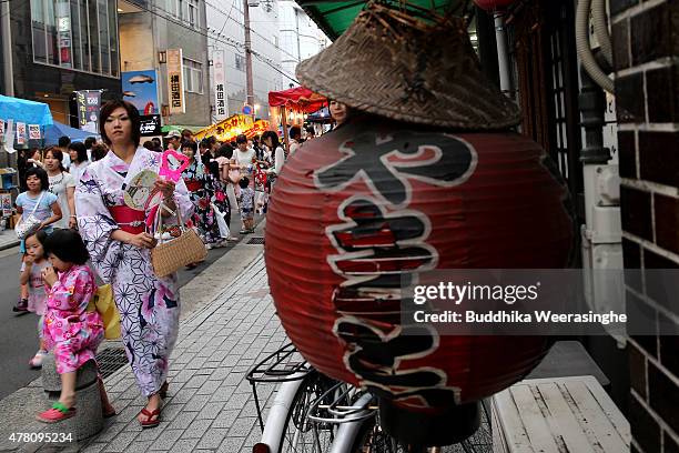 Yukata Festival In Himeji Photos And Premium High Res Pictures Getty
