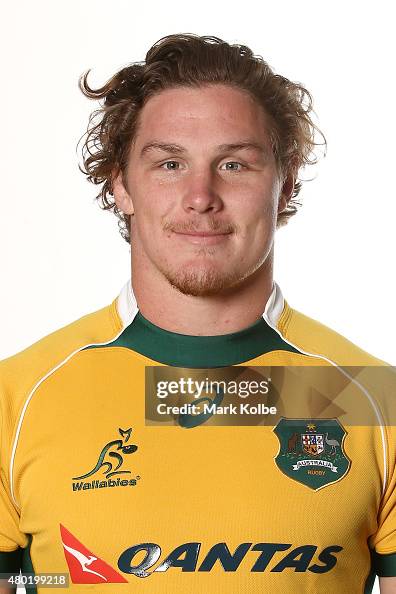 Michael Hooper Poses During An Australian Wallabies Headshots Session