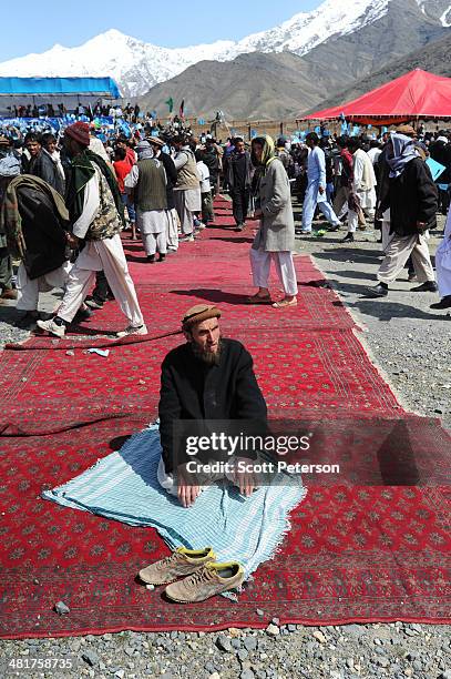 Afghan Presidential Candidate Abdullah Abdullah Holds Campaign Rally ... Afghan Presidential Candidate Abdullah Abdullah Holds Campaign Rally ...