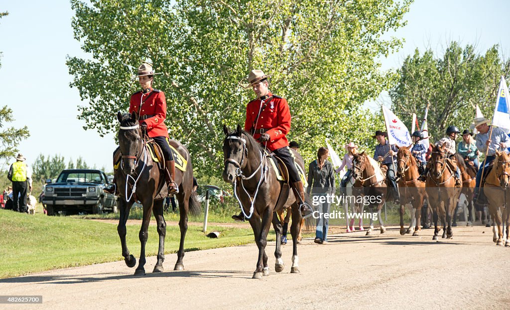 Royal Canadian Mounted Police Leading A Parade High-Res Stock Photo ... Royal Canadian Mounted Police Leading A Parade High-Res Stock Photo ...