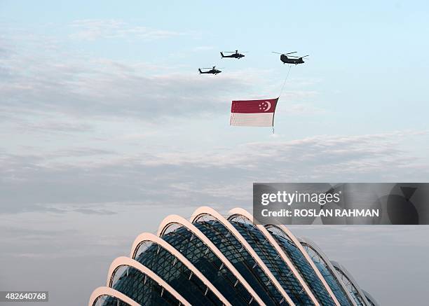 Singapore National Flag Photos And Premium High Res Pictures Getty Images