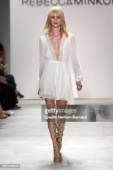 A Model Walks The Runway Wearing Rebecca Minkoff Spring 2016 With
