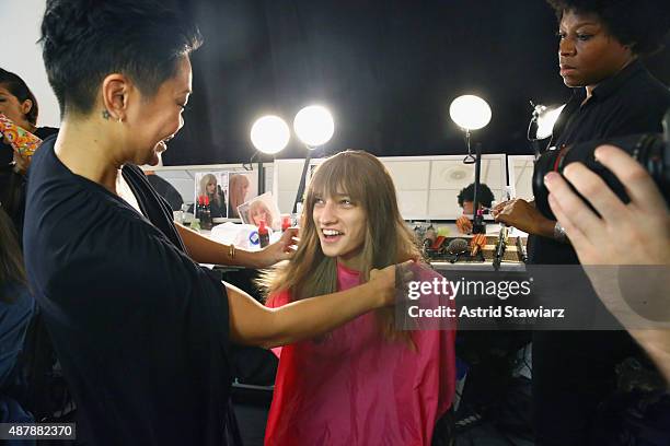 Tresemme At Rebecca Minkoff Runway Show Ss 16 Backstage Photos And