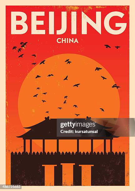 Illustration artistiques | Typographic Beijing City Poster Design ...