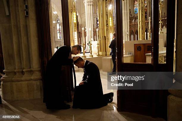 Catholic Priest Blessing Photos And Premium High Res Pictures Getty Images