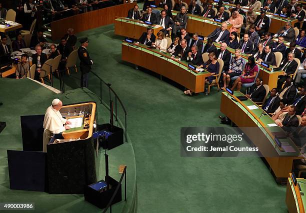 Pope Francis Addresses The United Nations General Assembly Photos And