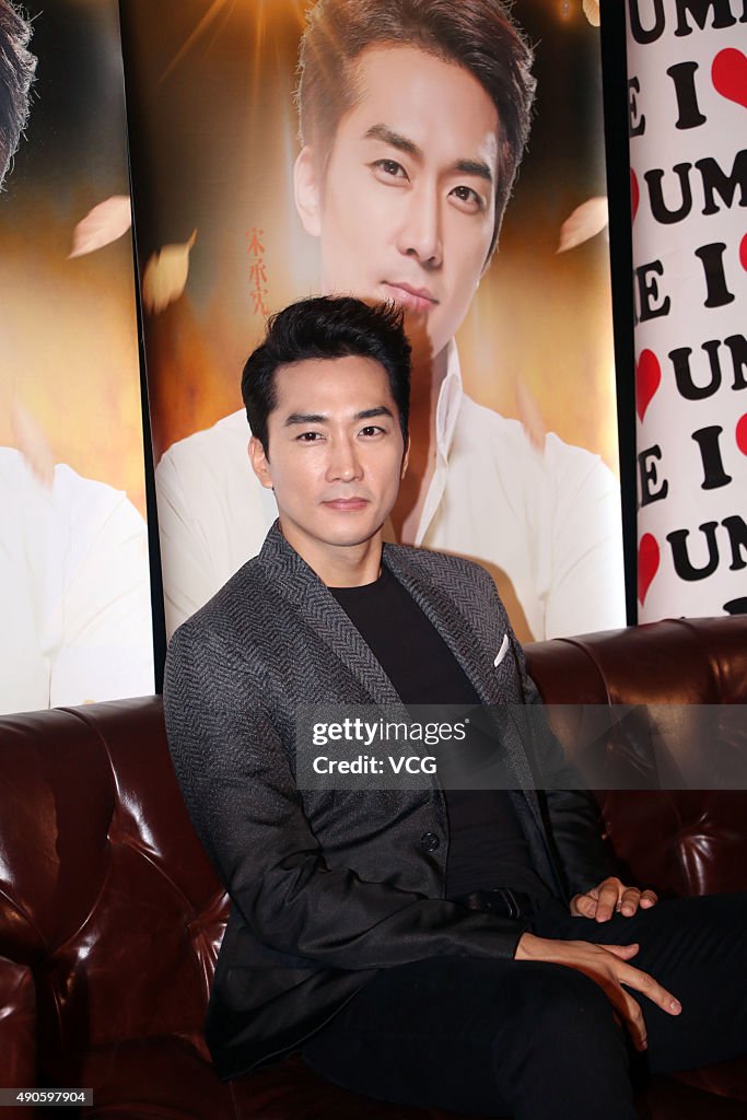Actor Song Seung Heon Attends The Third Way Of Love Press