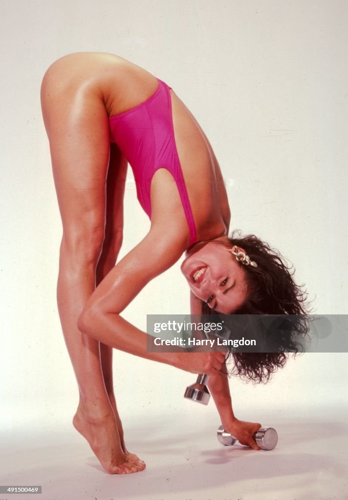 Model Janice Dickinson Poses For A Portrait Session In 1986 In Los