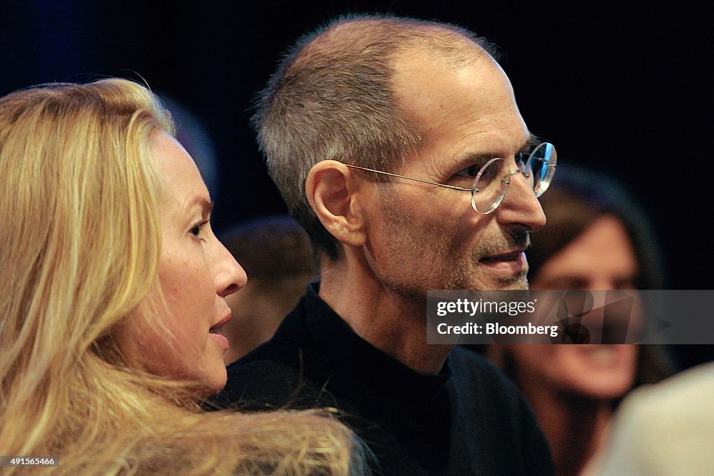 Steve Jobs Chief Executive Officer Of Apple Inc Right Greets