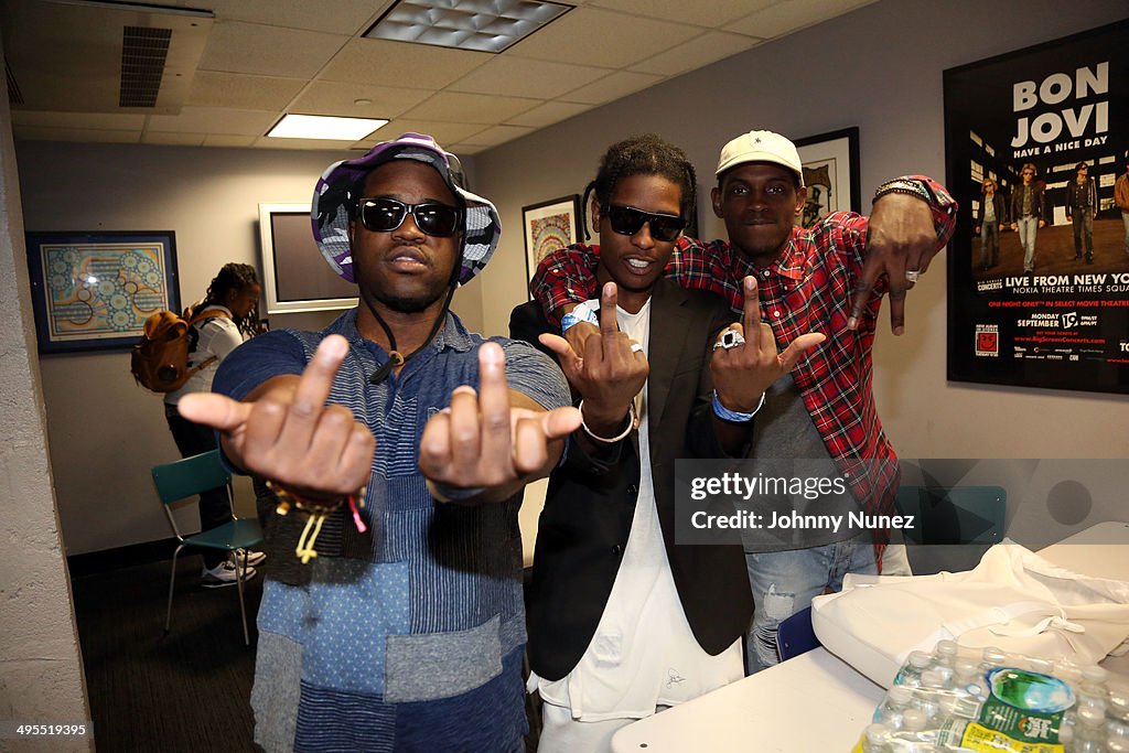 Ferg Asap Rocky And Asap Nast Backstage At Best Buy Theater On June Photo Dactualité