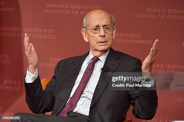 Justice Stephen Breyer At Harvard Photos And Premium High Res Pictures