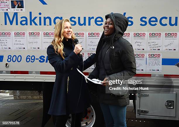 Good Riddance Day In Times Square Photos And Premium High Res Pictures Getty Images