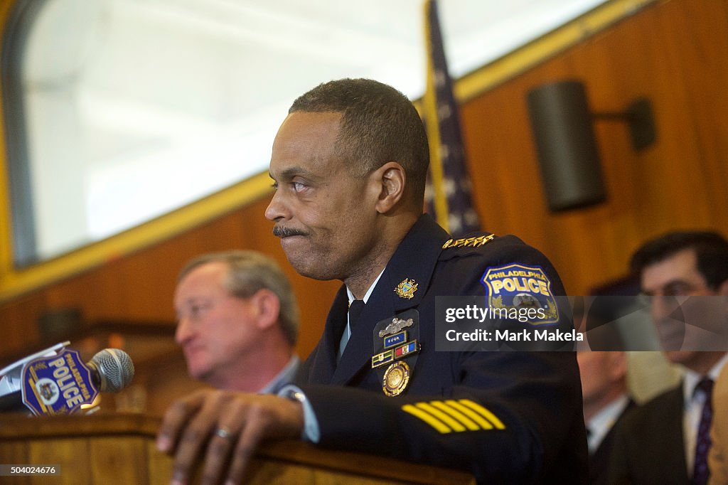 Philadelphia Police Commissioner Richard Ross Addresses Media At A