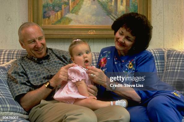 Former Astronaut Jim Lovell And Wife Marilyn Cuddling W Granddaughter News Photo Getty Images