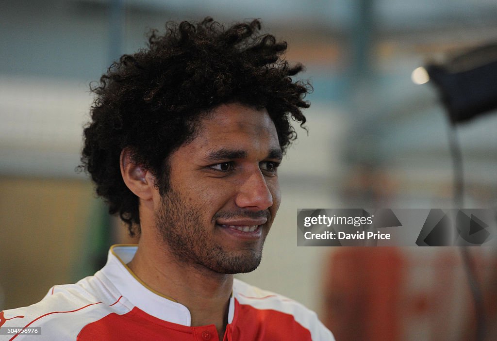 Mohamed Elneny Signs For Arsenal At Arsenal Training Ground At London