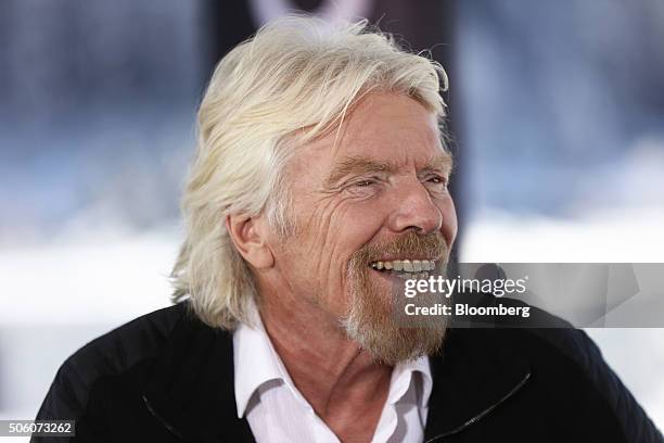Virgin Group Founder And Chairman Richard Branson Interview Photos And
